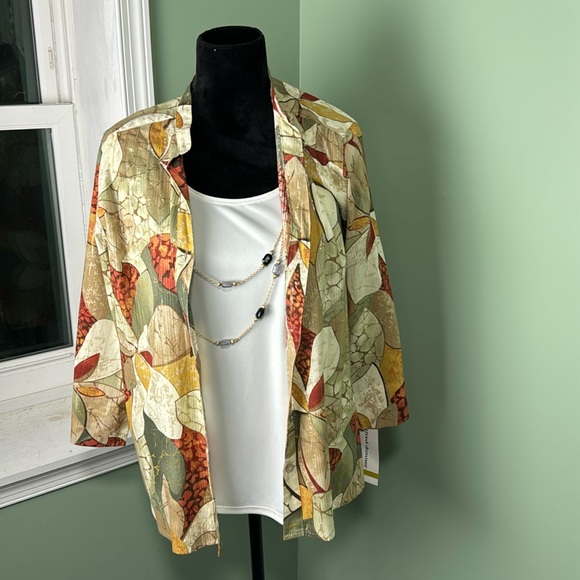 Alfred Dunner | Tops | Nwt Alfred Dunner Tank And Blouse Set Size 4 ...